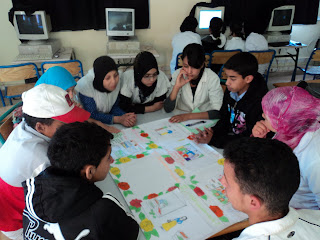 proyecto de clase de español: El rincón del español en el colegio Ibn Sina