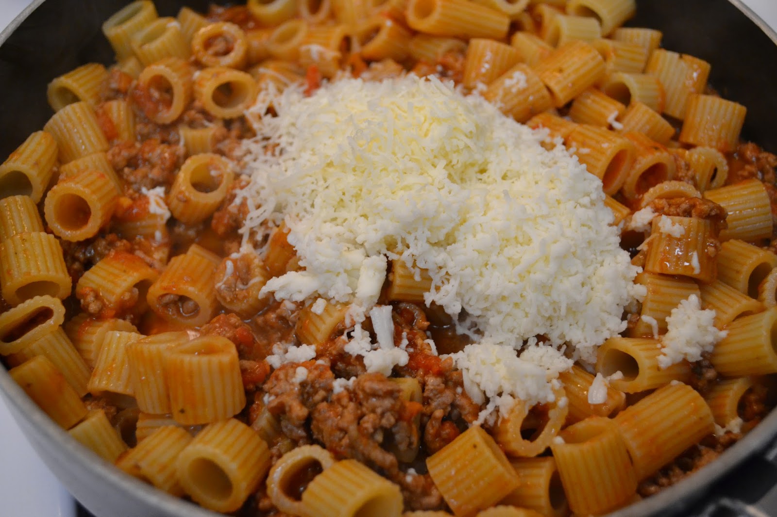 Cheesy, Meaty Mini Rigatoni (Or the Not So Bolognese Pasta) - Sara Levine
