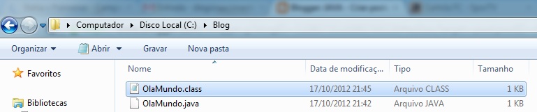 JAVA: Criando, compilando e executando (Olá mundo) Java