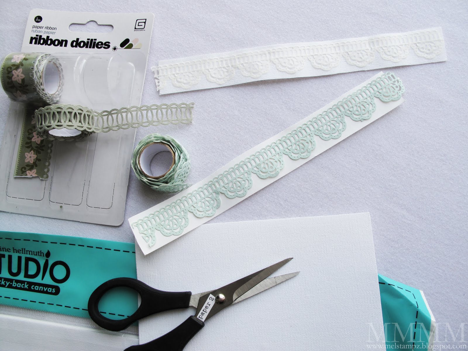 Mel Stampz: new technique? Silver Leaf & Sticky Back Canvas (step by step)