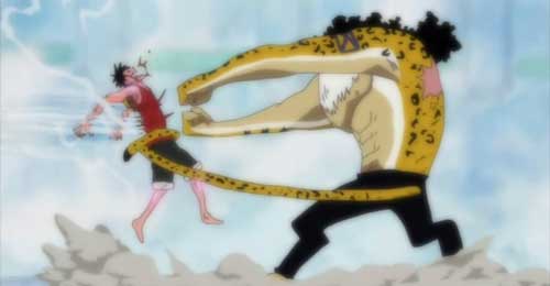 Rob Lucci vs Monkey D. Luffy PART 2, Awakening Leopard vs Gear 4th, Rob ...