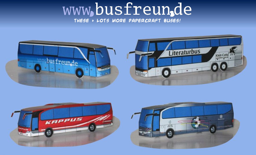 Ninjatoes' papercraft weblog: Busfreun.de papercraft buses!