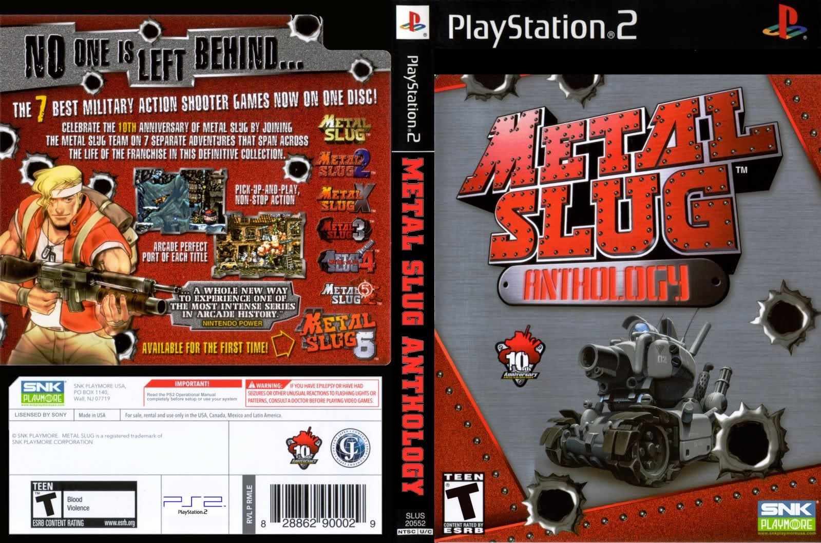 El blog de Fio: [NOTICIAS] "Metal Slug Anthology" llega a PS4