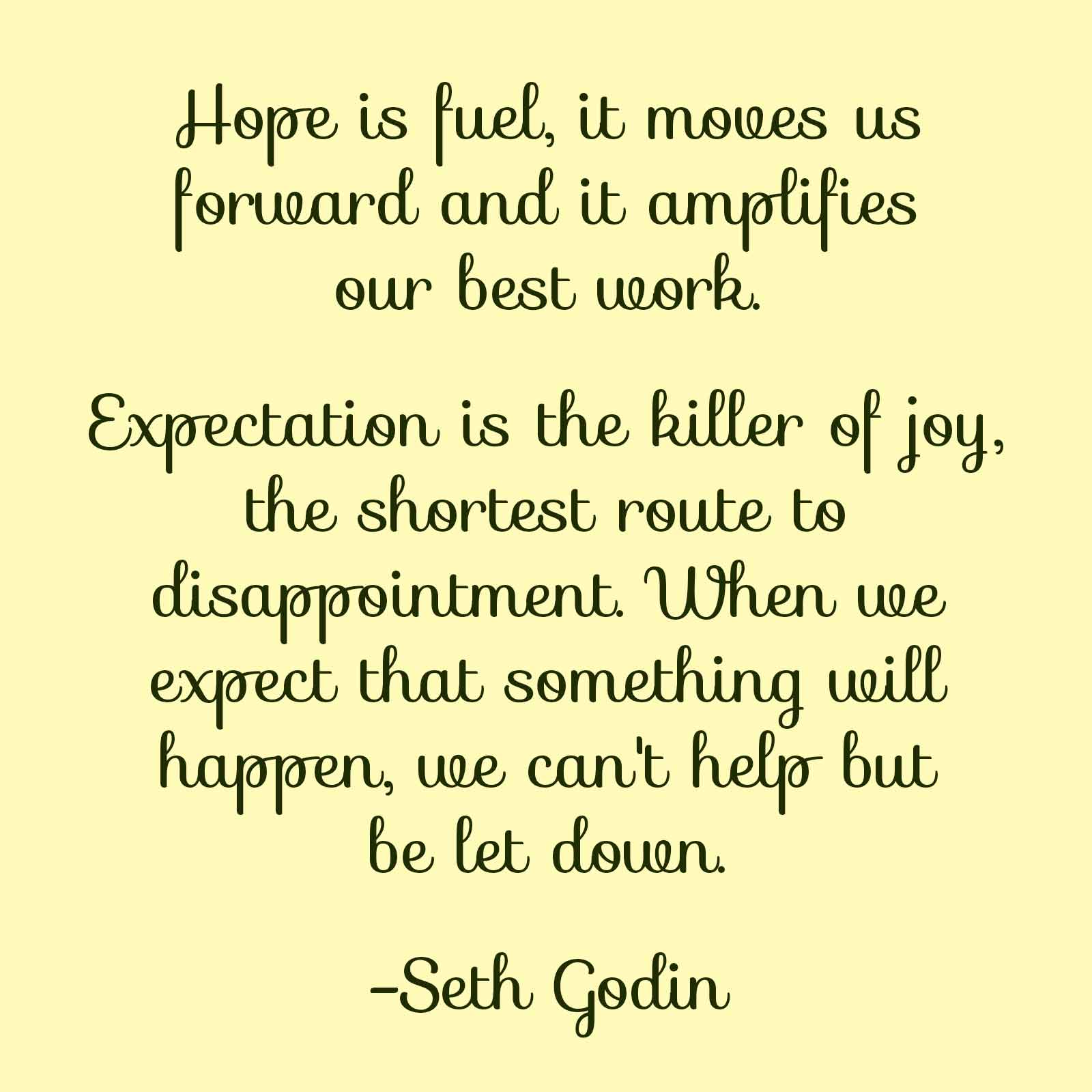 The Receptionist: Inspiration! Hope or expectation?