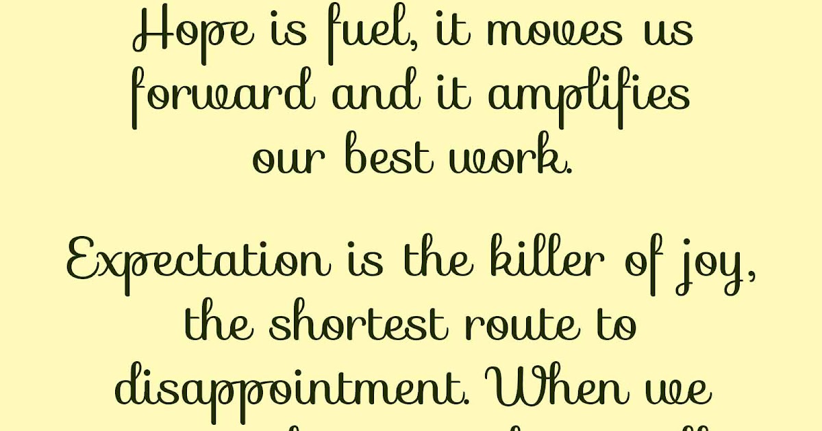 The Receptionist: Inspiration! Hope or expectation?