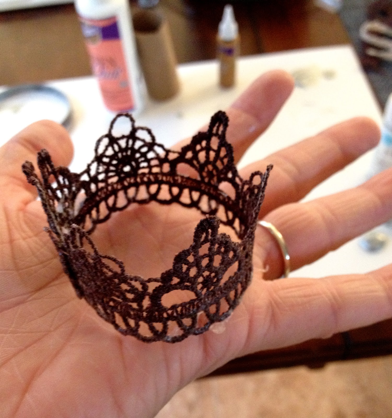 The Johnston's: {DIY lace crown}