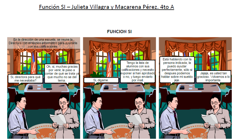 Cuarto Año A: Excel en Comic