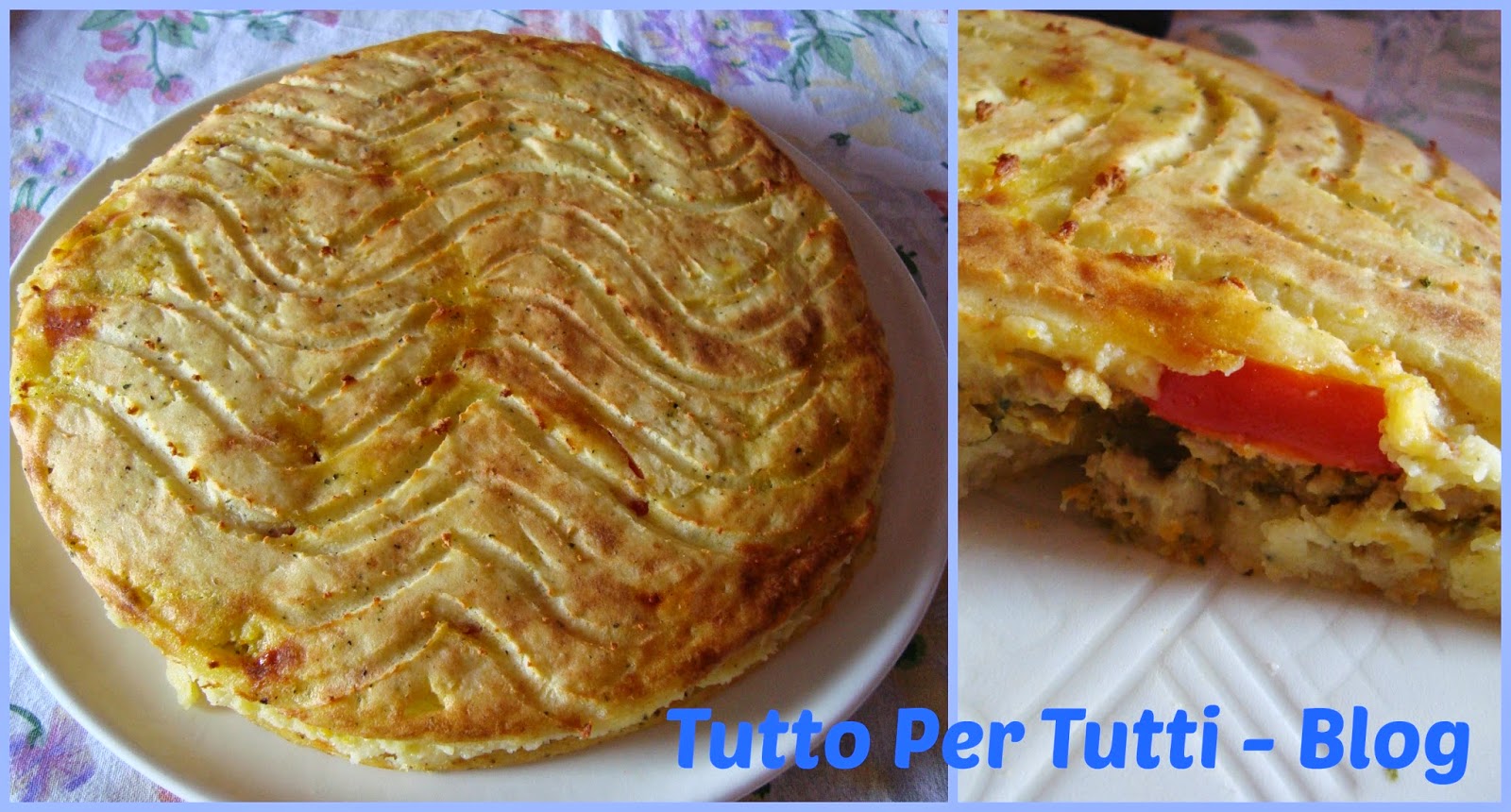 TuttoPerTutti: CALZONE DI PATATE AL RAGU' BIANCO
