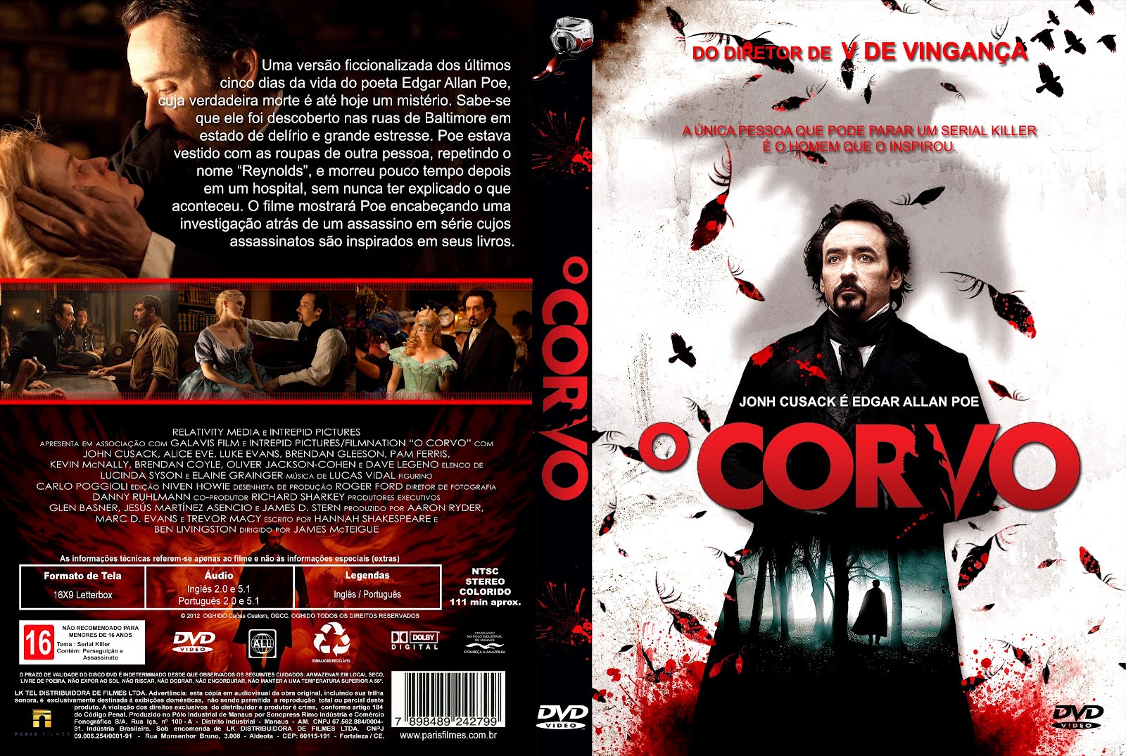 Filme O Corvo Edgar Allan Poe - LIBRAIN