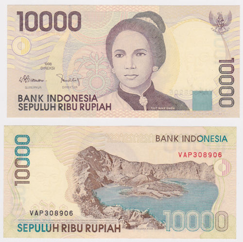 Galeri zemi niyor: Duit Indonesia 10000 Rupiah