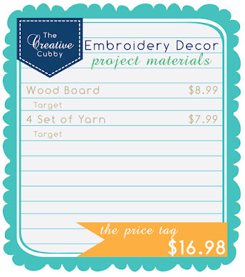 The Creative Cubby: Easy, Beautiful Embroidery Decor with Wood Board ...