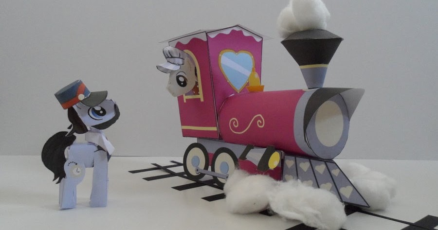 Papercraft Steam Train