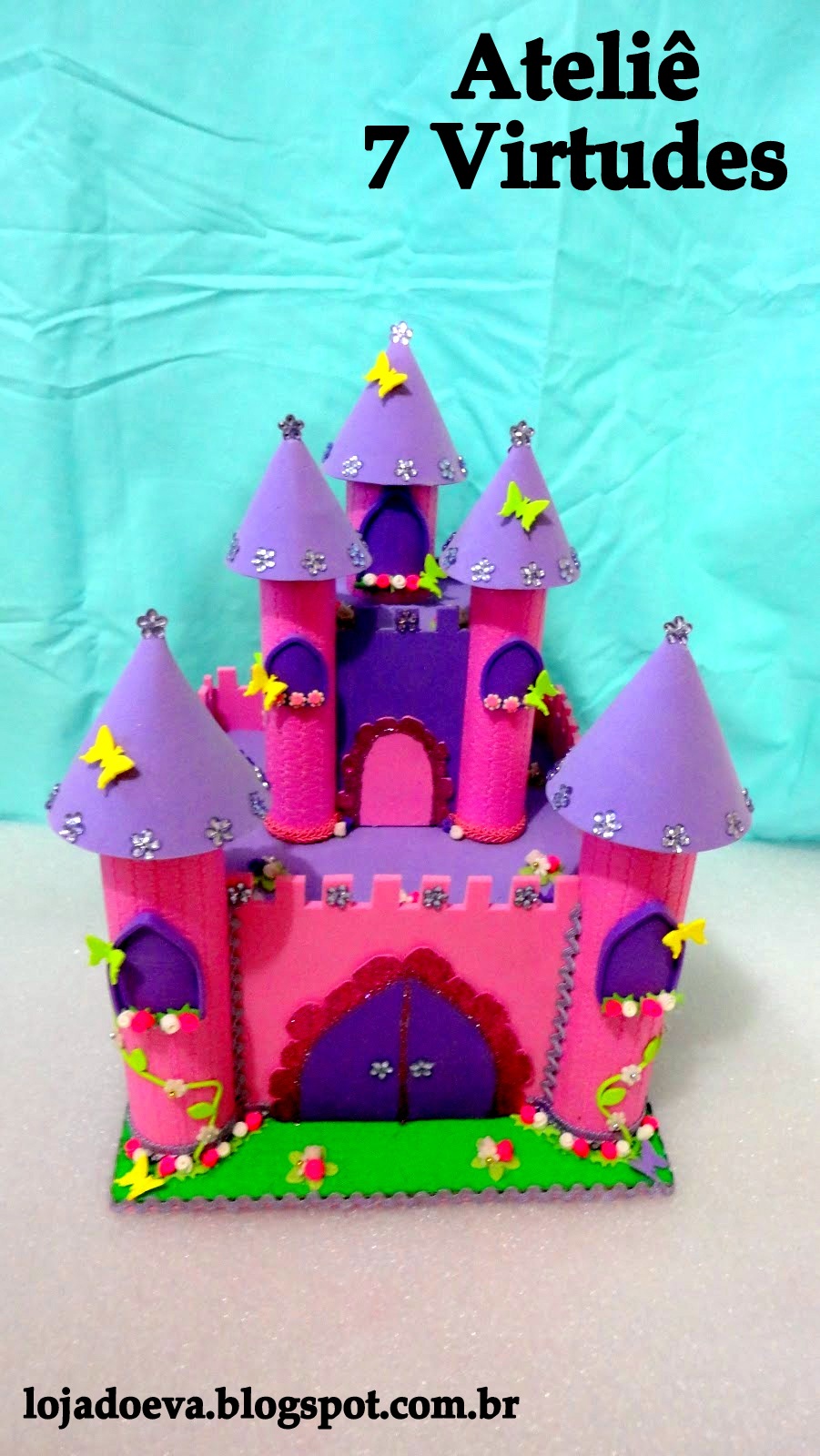 ARTESANATO EM E.V.A: CASTELO EM EVA 3D