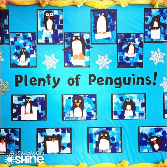 Penguins Art Project & Unit - All Students Can Shine