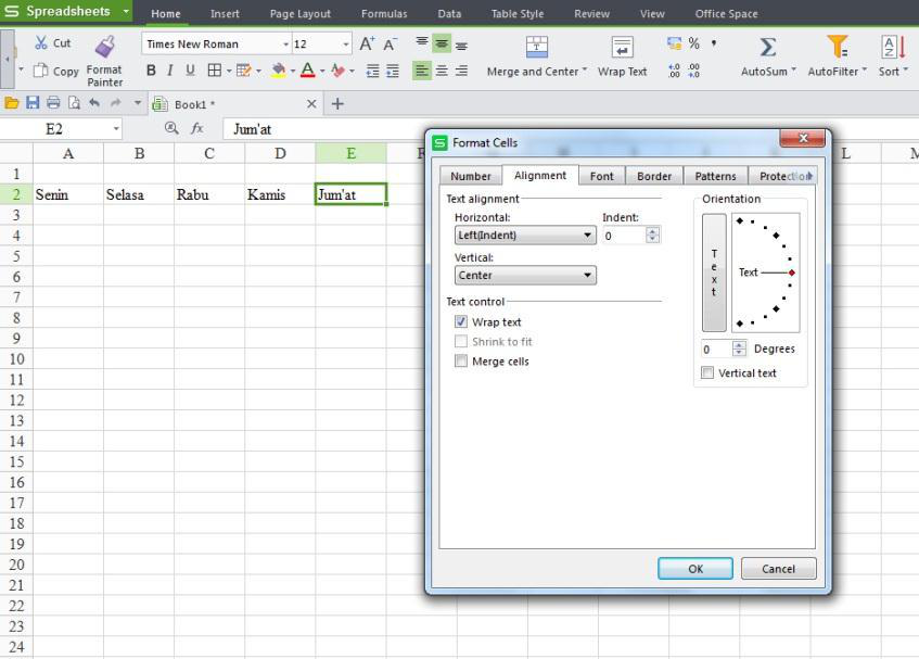 Kegunaan Wrap Text Pada WPS Spreadsheet ~ Broadband Learning Center ...