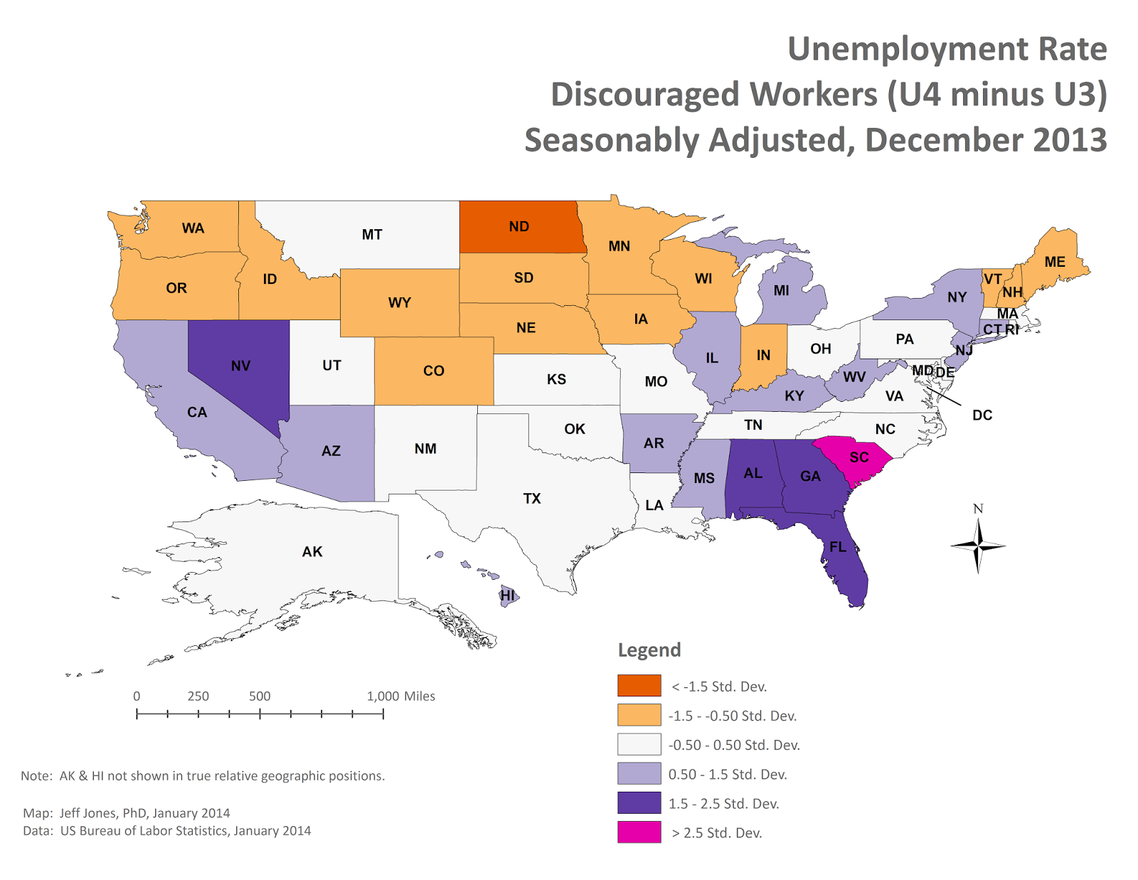 Middling America: Map: What States Have the Most Discouraged Workers?