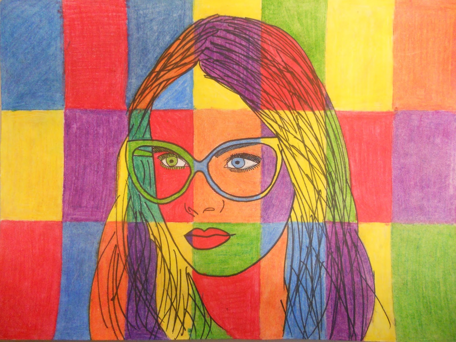 DIBUJO II ENP: RETO 7 CONTRASTE COMPLEMENTARIO