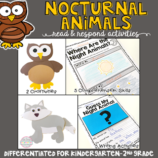 12 Nocturnal Animal Books for Kids {with teaching ideas!} - Mrs ...