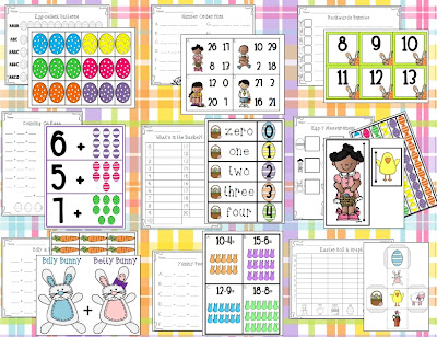 First Grade Garden: Easter Math Centres {New}
