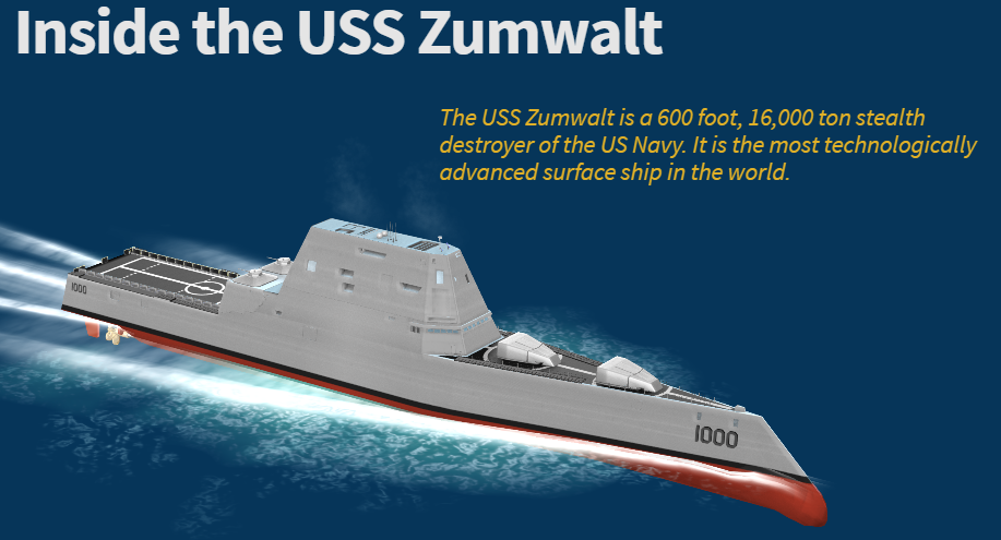 War News Updates: An Interactive Tour Of The USS Zumwalt