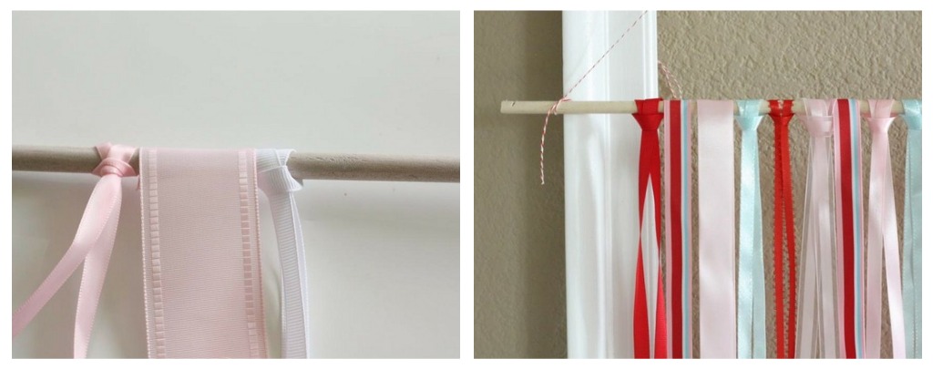 our daily obsessions: Party Details: ribbon backdrop tutorial