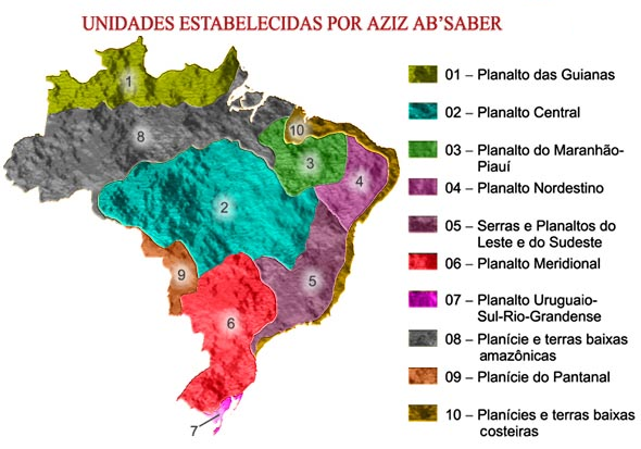 Vou passar na esa: Relevo Brasileiro - Resumo com exercícios