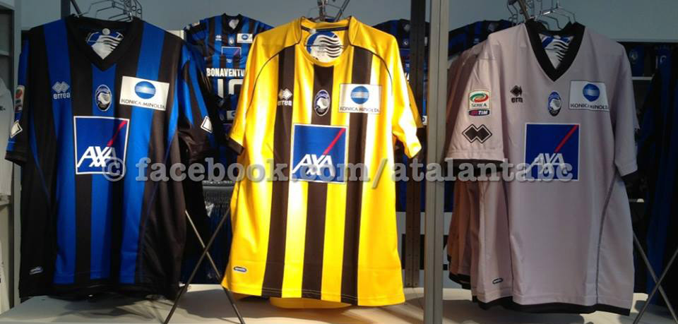 New Atalanta 13/14 (2013-14) Home + Away + Third Kits Released - Footy ...