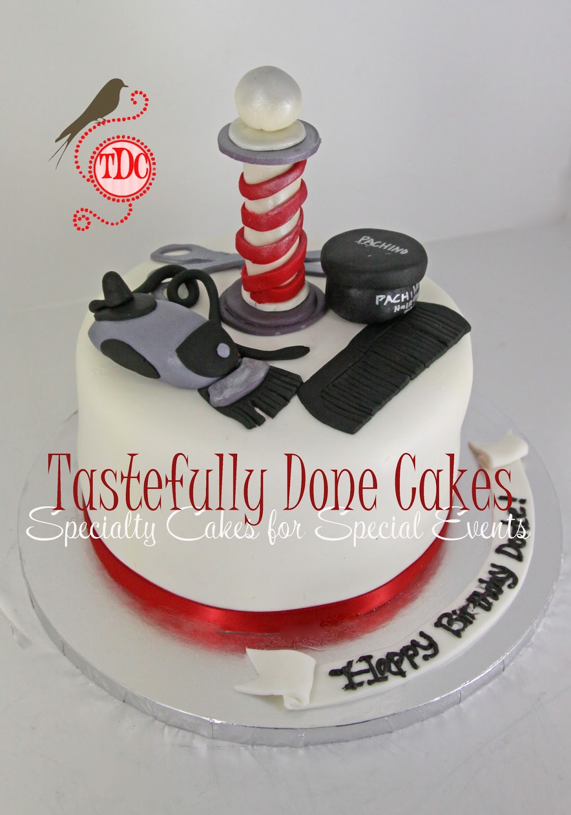 Tastefully Done: Barber Shop Cake