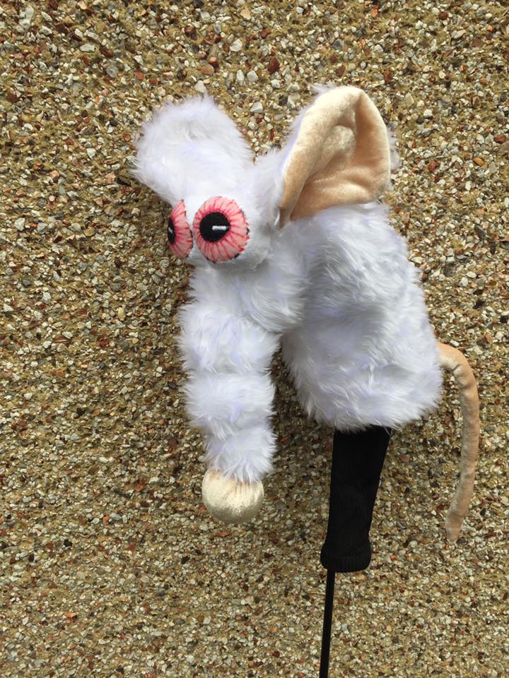 Custom Golf headcovers and puppets : Custom golf headcover -Lab RAT