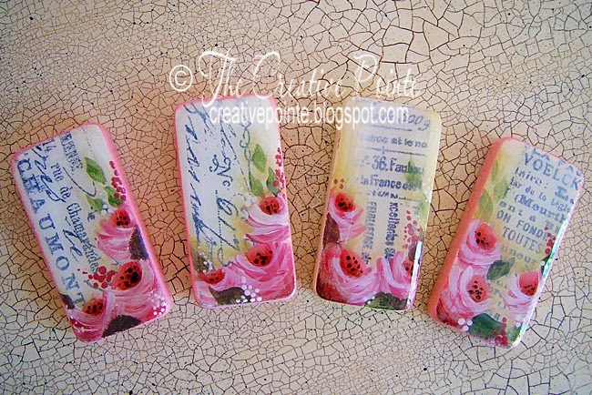 The Creative Pointe: Altered & Painted Dominoes