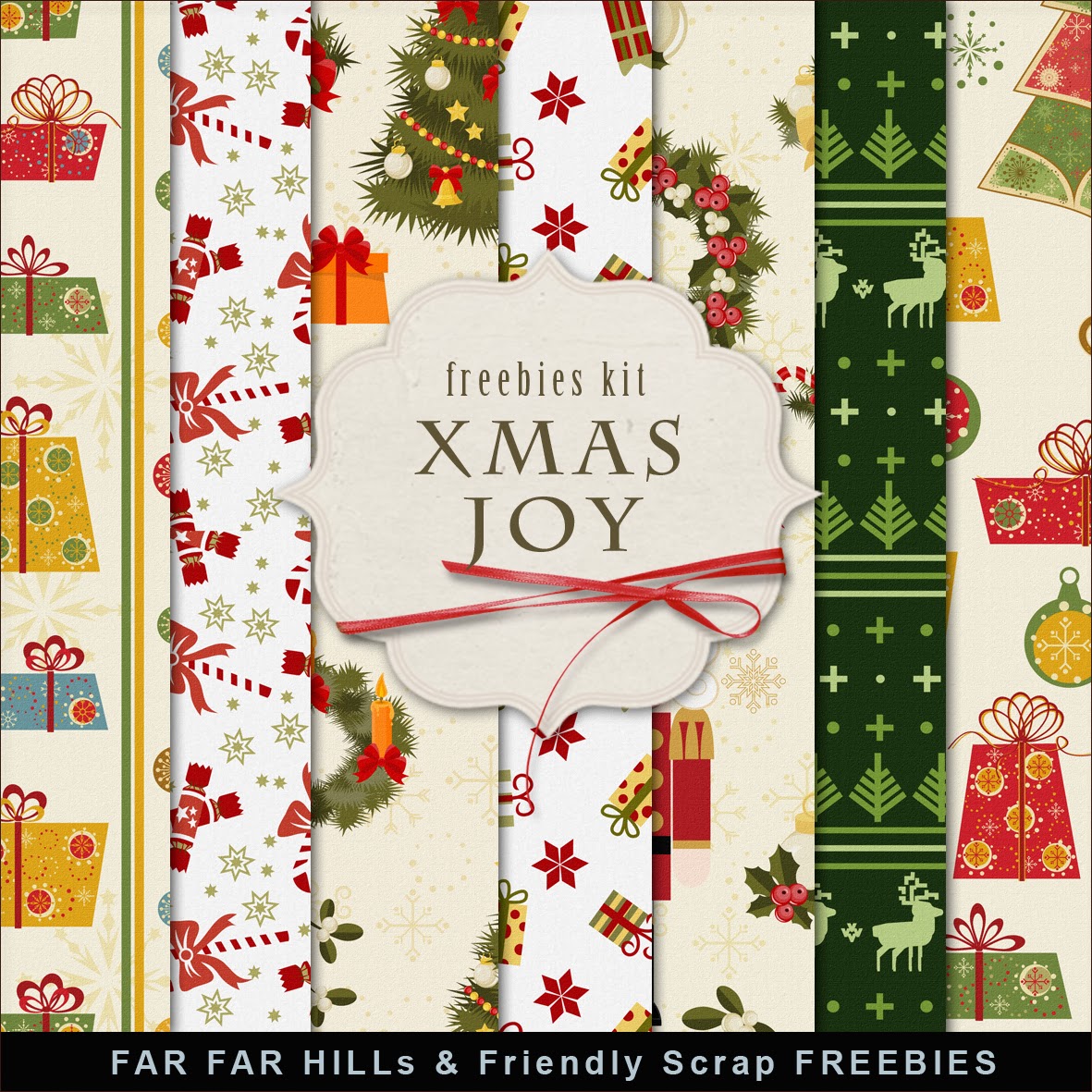 Freebies Christmas Paper Kit:Far Far Hill - Free database of digital ...