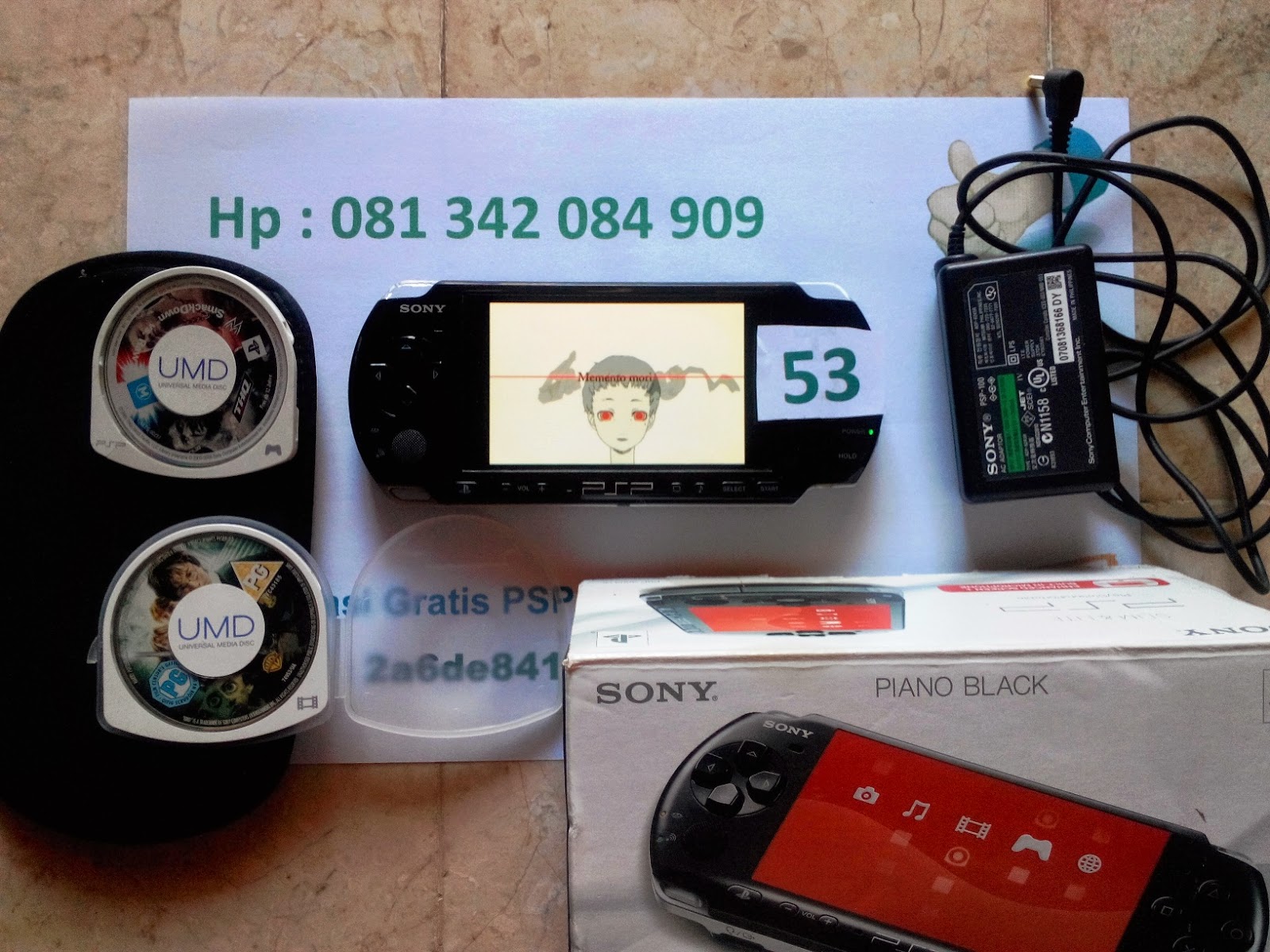 #53 PSP 3003 Black Persona 3 Memory 16 Gb + 2 UMD Sony - Obral PSP Second
