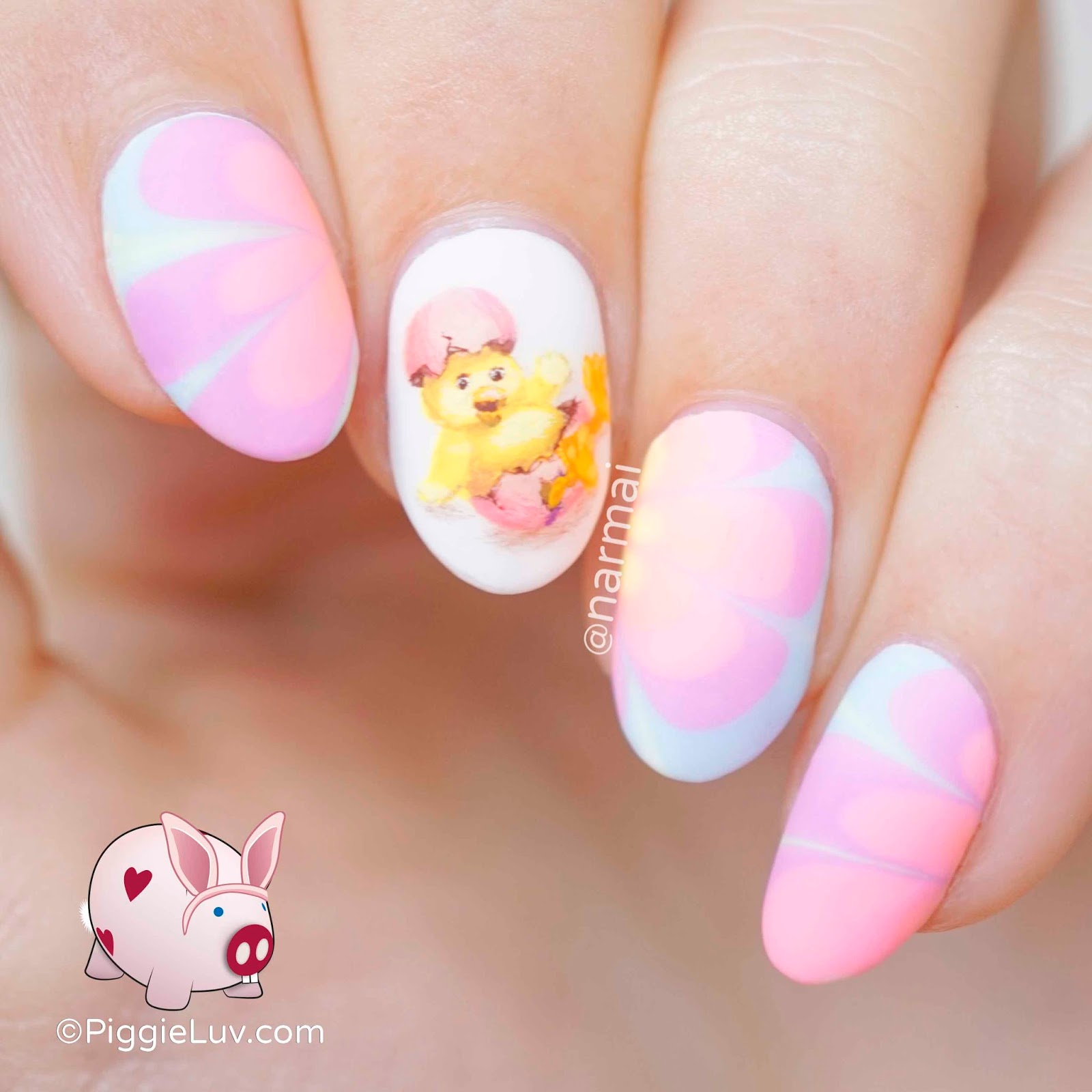 Easter Chick Nails