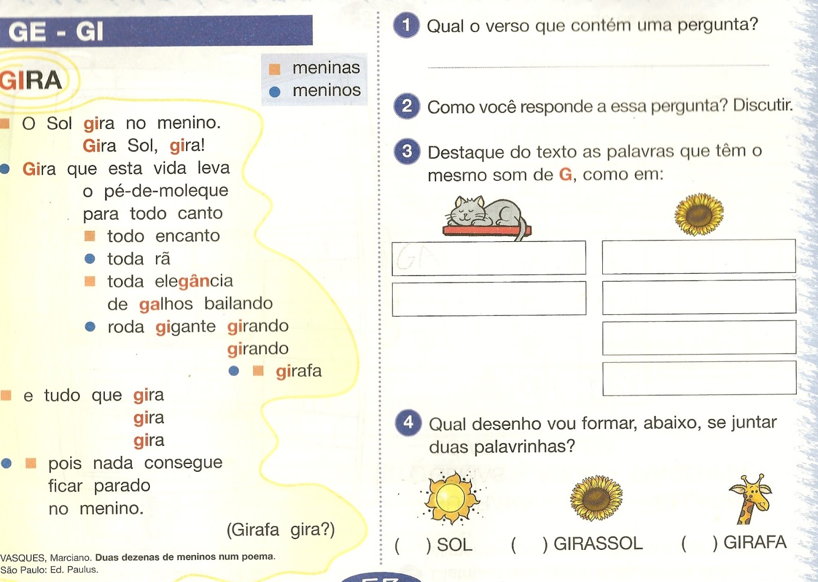 Professora Valdete Cantú: Ortografia Ge/Gi