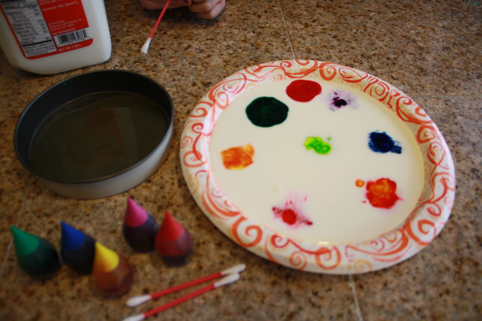 The Laber Family: Color Changing Milk = Tie Dye fun!