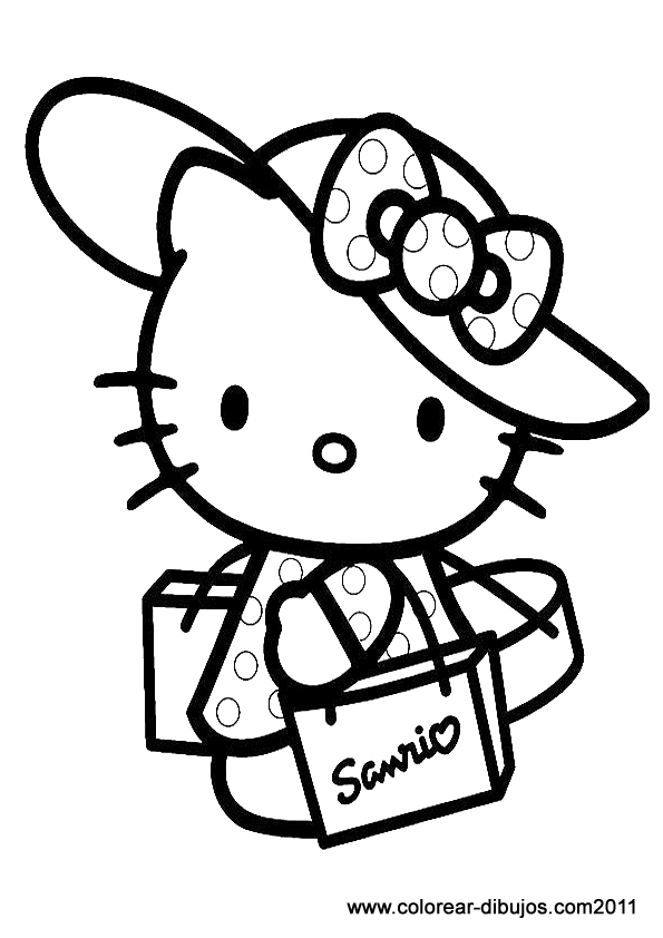 EL MUNDO DE HELLO KITTY: Dibujos para pintar a hello Kitty
