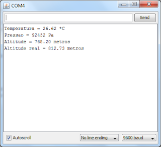 KDuino: Utilizando o sensor barométrico BMP085 com o Arduino
