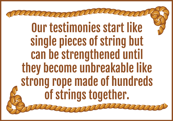 Primary Manual 4: Lesson 8, Jacob and Sherem, Testimony - Raising The ...