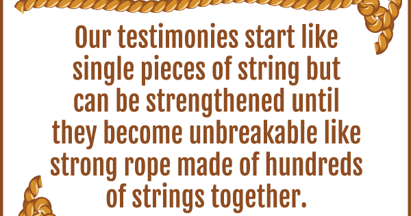 Primary Manual 4: Lesson 8, Jacob and Sherem, Testimony - Raising The ...