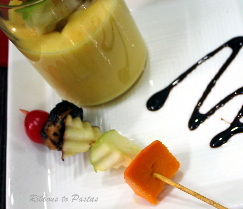 Fruit and Donut Bites with Custard - Ribbons to Pastas
