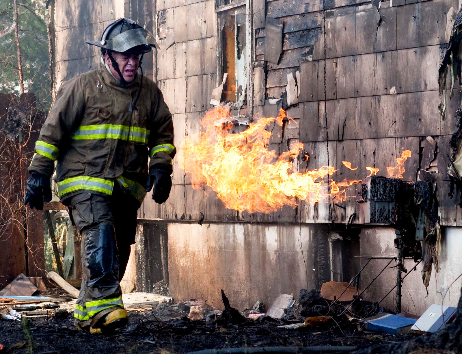 Austin Anthony Photojournalist: FIre Zombie Puck Bear