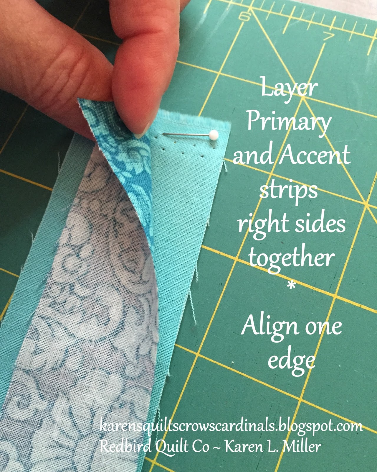 Karen's Quilts, Crows and Cardinals: Tutorial - Mitered and Flanged ...