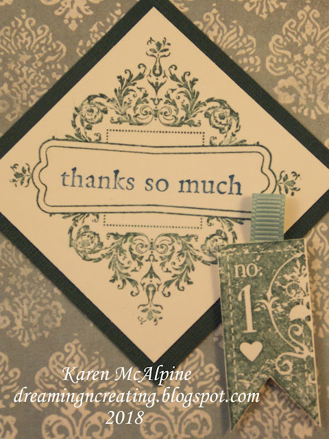 Dreaming and Creating: Center Diamond Card layout