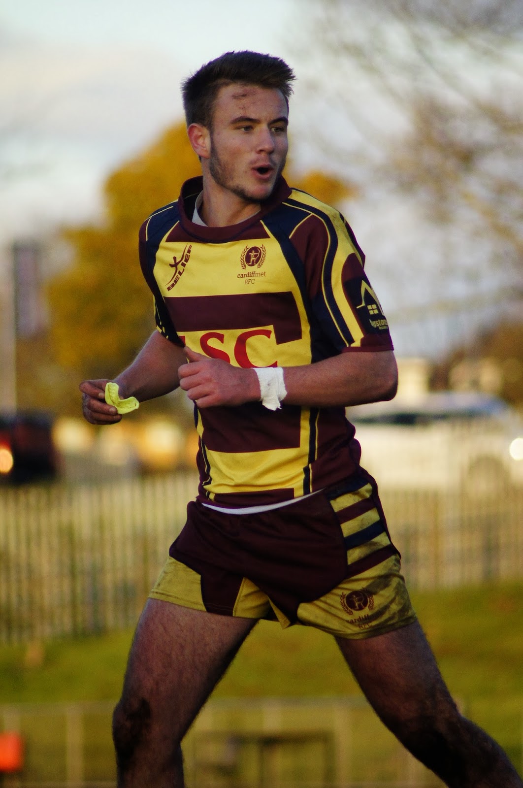 Lewis Mitchell Photo: UoG v Cardiff Met 4/12/13