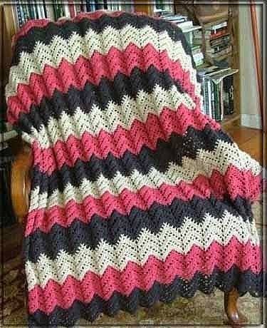 Tina's handicraft : 6 zig zag crochet blanket