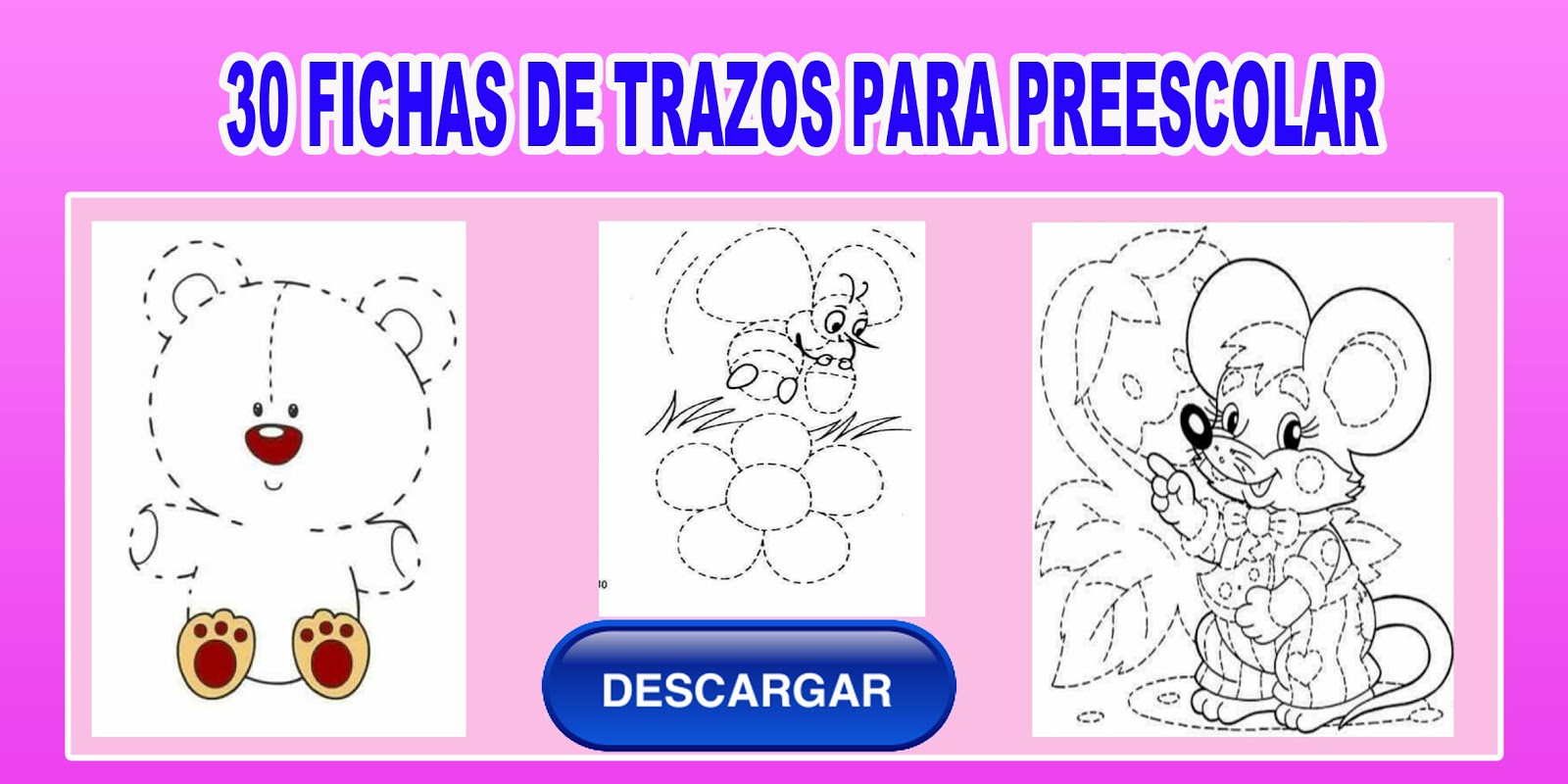 30 Fichas de trazos para preescolar ~ Recursos Educativos