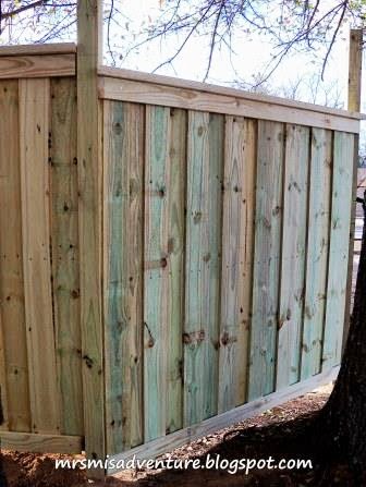 Mrs. (Mis)Adventure: Fence Part Six: Dressing up the Fence