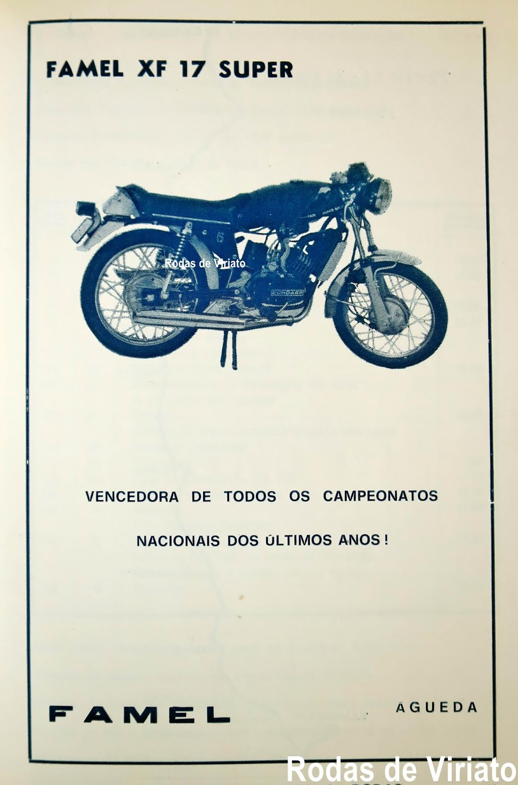 Publicidade antiga Famel XF 17 Super - 1981