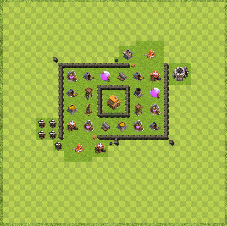 The Best Base Defense TH 4 #1 | tactictoc