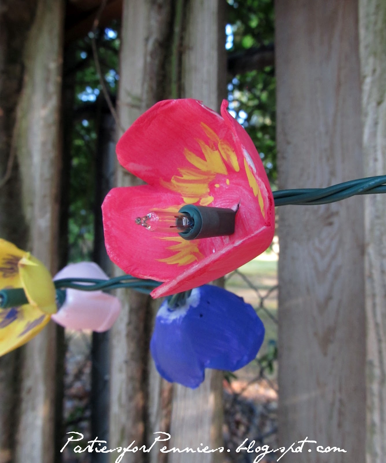 DIY Flower String Lights - Parties for Pennies